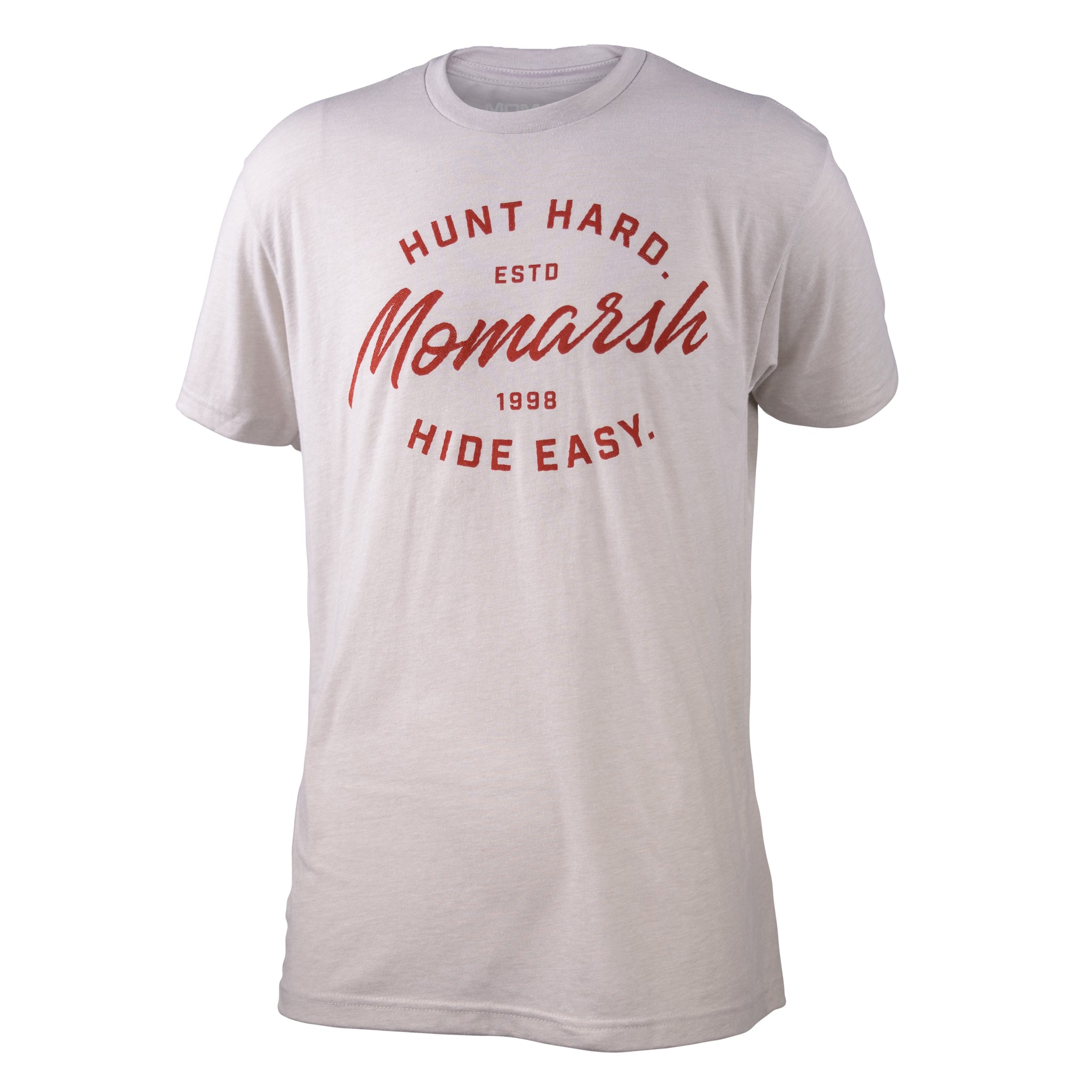 Vintage Badge Tee - Sand/Red – MOmarsh Inc.